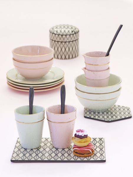 GreenGate, bolle Pale green w/gold - Barneklær og Interiør AS